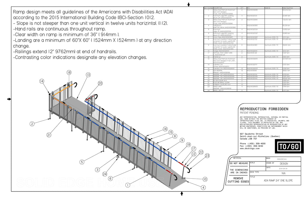 ADA Compliant Ramp, Ramp Slope