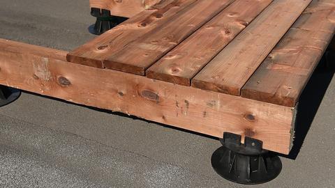 DTG-LUMBER JOIST Adjustable Pedestal Support with Lumber Adaptor