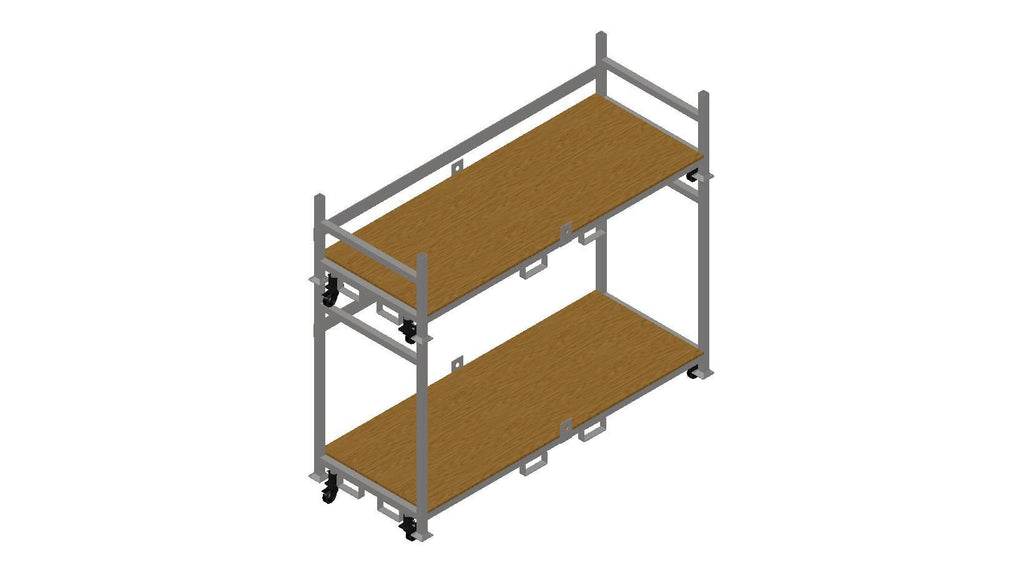 Stackable Cargo Carts. Rolling Cargo Cart