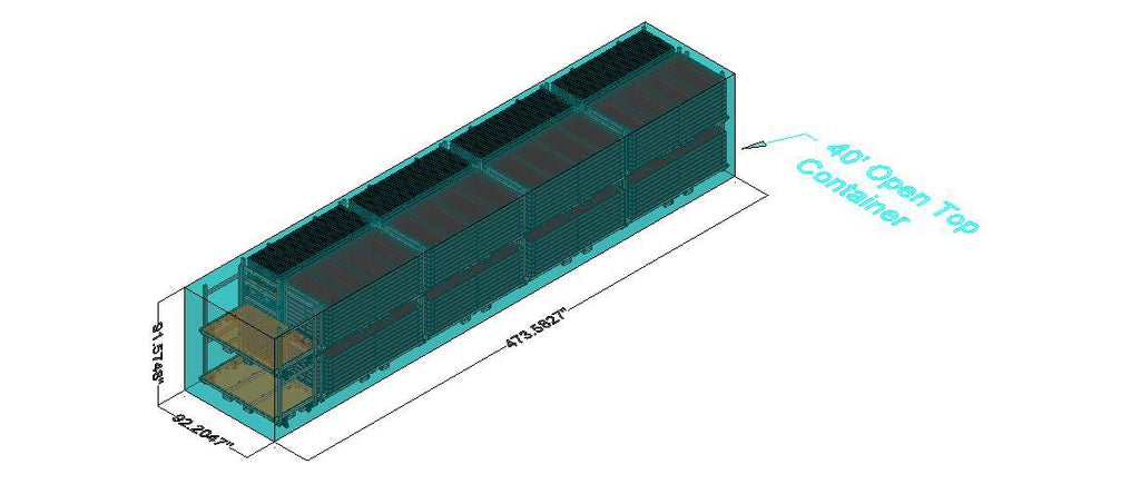 Stackable Cargo Carts. Rolling Cargo Cart