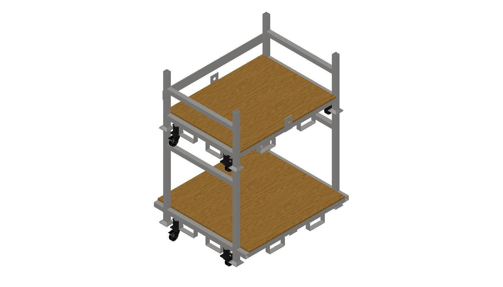 Stackable Cargo Carts. Rolling Cargo Cart